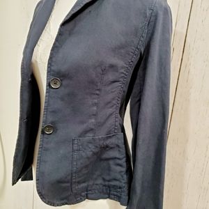 Banana Republic | Jackets & Coats | Banana Republic Linen Cotton Navy Blazer | Poshmark